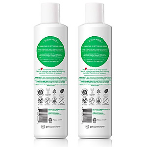 Fresh Monster 2-in-1 Kids Shampoo & Conditioner, Toxin-Free, Hypoallergenic, Tear-free Shampoo & Conditioner for Kids, Watermelon (2 Pack, 8.5oz/each)