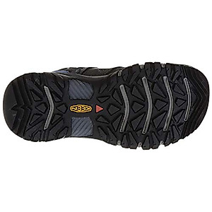 KEEN Women's Ridge Flex Low Height Waterproof Hiking Shoes, Steel Grey/Hydrangea, 9.5