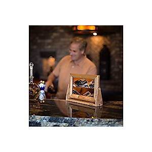 Exotic Sands - Americas Most Popular Gift! Md13 Medium Alder Frame (Sunset Orange) FASTSHIPPIG - American Made Quality - Sandscapes - Hourglass Sand Timer Men's Gift