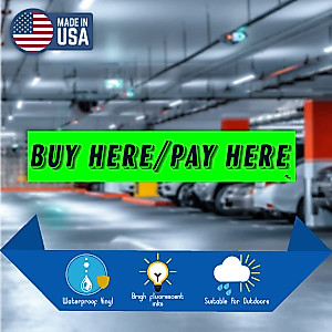 VERSA-TAGS 7.5" Black/Green Vinyl Number Decals 11 Dozen Set Windshield Pricing & 1 Pack of Each of 4X4, Buy Here Pay Here, Financing Available 14.5" x 2.75" Sticker Windshield Decal Auto Dealership