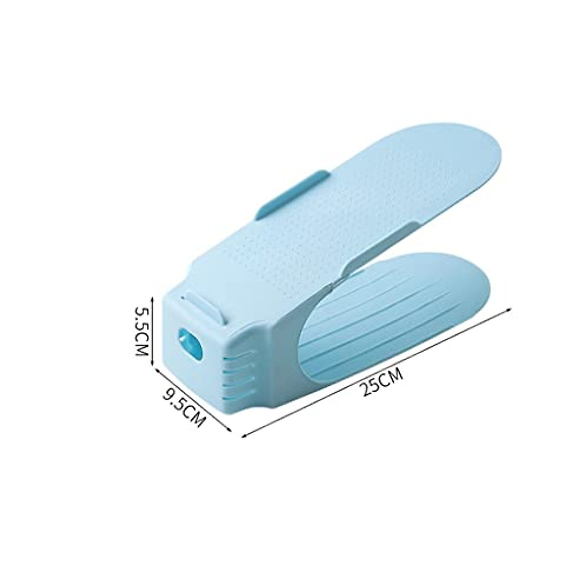 LUVADU ZCX Shoe Slots Organizer 6 PCS Shoes Slots Organizer, 3-Level Adjustable Shoe Stacker,Space Saver Shoe Stacker Storage Shoe Racks (Color : B)