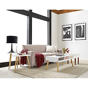 Elle Decor Baylie Mid-Century Modern Sofa with Chrome Sleigh Legs, Accent Living Room Couch with Plush Upholstery, Easy to Assemble, 80", French Taupe Velvet