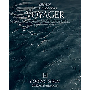 Monsta X Kihyun VOYAGER 1st Single Album Random Version CD+96p PhotoBook+1p PhotoCard+1p Photo Sticker+1ea Bookmark+Tracking Sealed