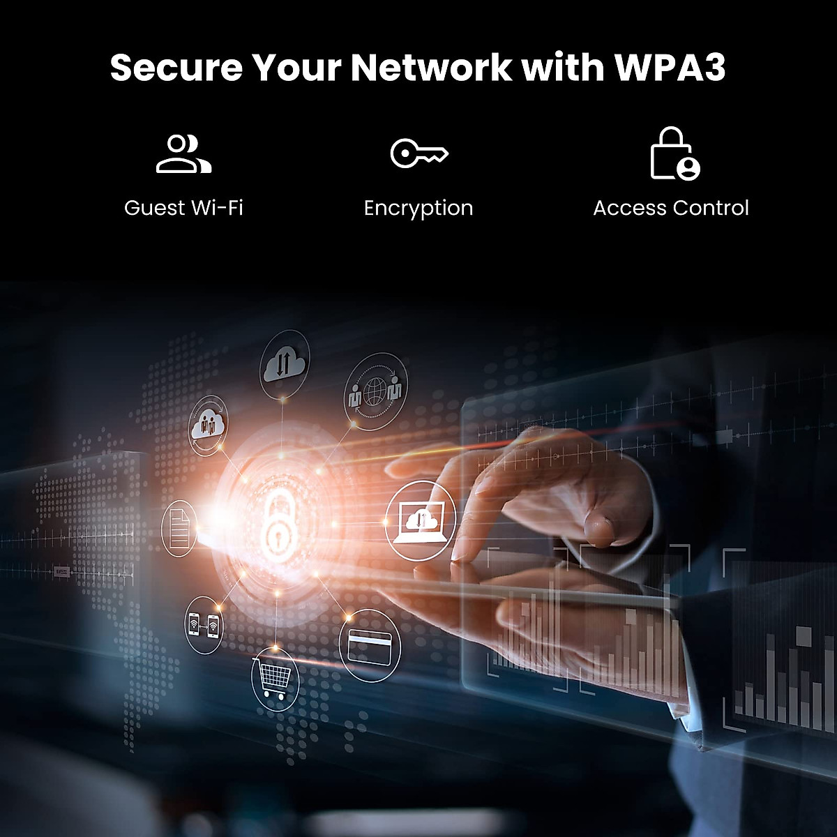 ZTE Ax3000 Pro WiFi 6 Router – Dual Band Router for Wireless Internet, Speed up to 3 Gbps, Supports Guest WiFi, Parental Controls, QoS, NFC Connection, Router with Large Coverage for Gaming Streaming