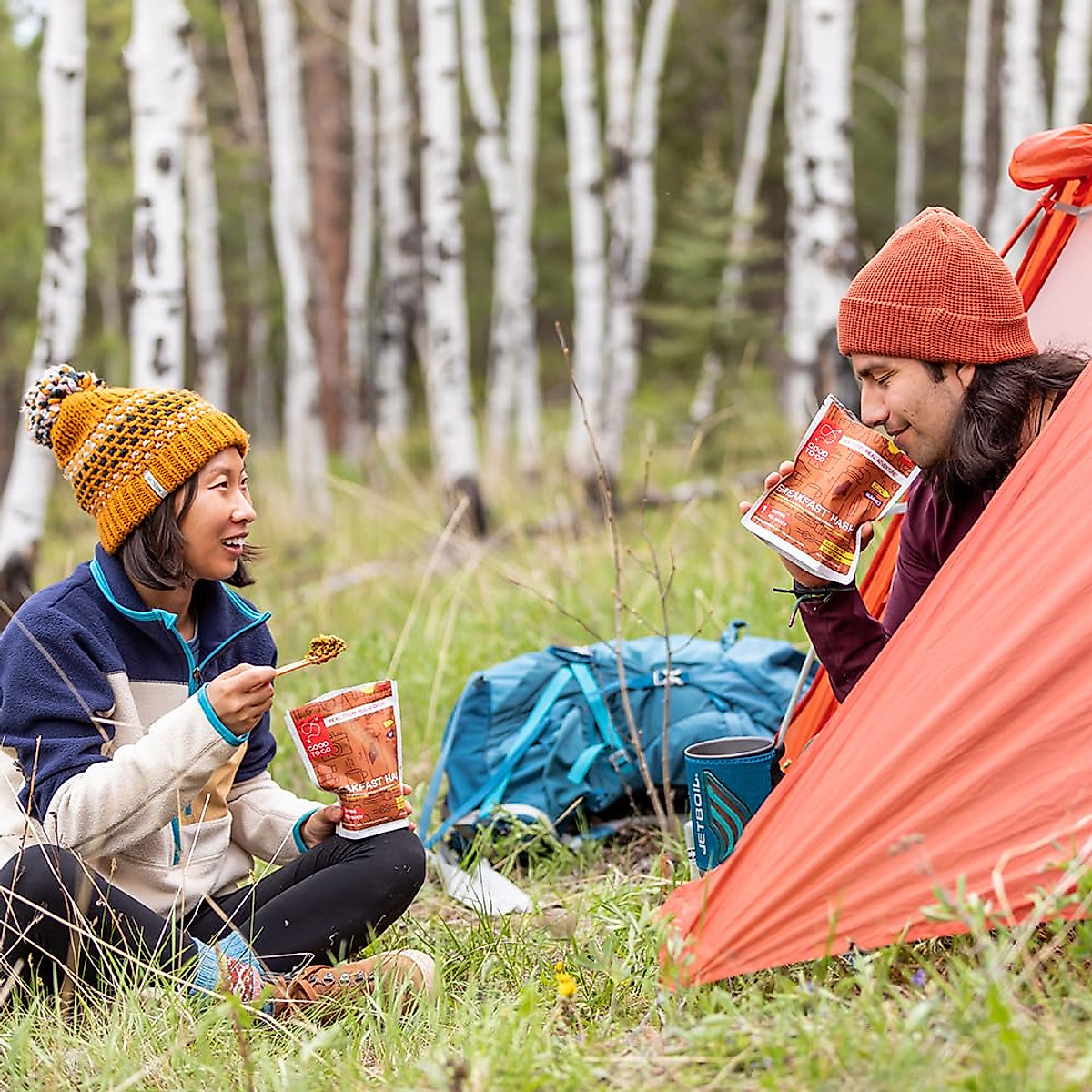 GOOD TO-GO Breakfast Hash (Single Serving) | Camping & Backpacking Food | Just Add Water Backpacking Meals | Good To-Go Dehydrated Meals Taste Better Than Freeze Dried Food