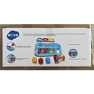 HOLA Toys for 1 Year Old Girl Boy Birthday Gifts, Baby Toys 12-18 Months Pound & Tap Hammer Xylophone Toys for Toddlers 1-3 Boys Girls, Baby & Toddler Toys Age 1-2 3, 1 Year Old Boy Girl Toys Gifts