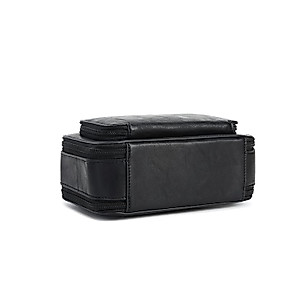 Crossbody Bags for Women, Trendy Design Satchels Shoulder Bag Handbags Tote Bag Double Zip Top-Handle Bags Camera Bag Purse (black)