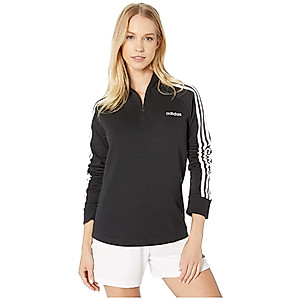 adidas Women's 3-Stripes Track Jacket, Black/White, X-Small