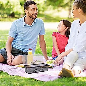 DOITOOL Kitchen Utensil Organizer with Lid and Drainer- Flatware Tray Utensil Organizer- Cutlery Organizer in Drawer for Kitchen Cutlery and Utensil, Countertop Storage Container