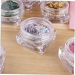 FOMIYES 1 Set 12 Metal Decor Nail Art Accessories Face Glitter Stickers Nail Foil Glitter Flakes Flake Glitter Nail Foil Glitter Nail Kit Creative Manicure Sequins Nail Stickers Nail Set