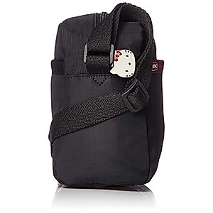 LeSportsac Hello Kitty Favorites Exclusive Daniella Crossbody Bag, Style 2434/Color G653, Red Embroidered Hello Kitty Lettering & Hello Kitty Design Zipper Pull