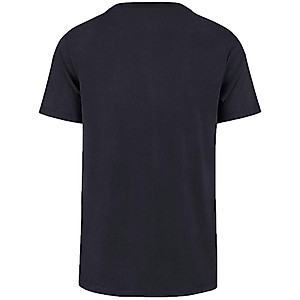 MLB Men's Imprint Match Team Color Primary Logo Word Mark T-Shirt (Atlanta Braves Navy, Small)