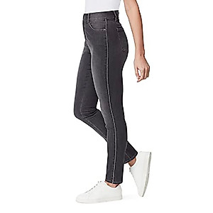 Gloria Vanderbilt Women's High Rise Skinny Jean, BOSPHORUS-Lurex Piping, 8
