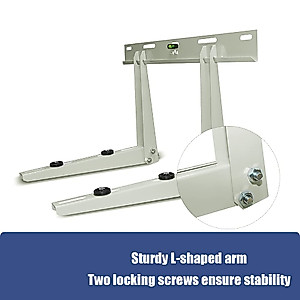 ONELIGHT Outdoor Wall Mounting Bracket,Support up to 265Lbs,9000-36000 Btu Condenser, for Hanging Ductless Mini Split Air Conditioner Heat Pump Systems,Split HVAC Installation Kit