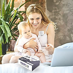 KidzPros Double Wearable Breast Pump, Hands Free Breast Pump, Portable Electric Breast Pump, 3 Modes & 9 Levels, LCD Touch Screen Display, Wearable Milk Extractor, BPA Free Breastfeeding (2pcs)