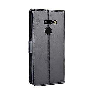 Aipyy LG V20 Mini Black Protection Wallet Case, [Card Slots] PU Leather Wallet Case Magnetic Stand Flip Case with Wrist Starp Cover for LG V20 Mini Black