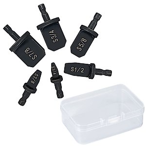 JANNO 6PCS Swage Tool, Hex Handle Copper Tube Expander, HVAC Repairing Tools with Storage Box, Professional Manual Copper Pipe Expander, Swaging Tool Set with 1/4, 3/8, 1/2, 5/8, 3/4, 7/8 Bits