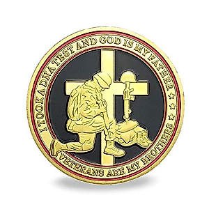 Military Veterans Creed Challenge Coin, Thank You for Your Service Gift