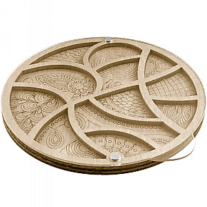 Lonjew Wooden Bead Tray Organizer, Beads Craft Organization, Beadwork Holder Container, Needle Magnet Keeper, Storage Boxes, Transparent Clear Tray, Beading Supply, Beading Solutions