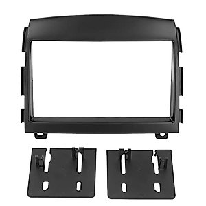 Aramox Car Stereo Radio Fascia Navigation Frame Car Fascia 2DIN ABS Audio CD DVD Modified Panel Frame Replacement for Sonata 2006