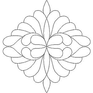 Border and Corner Feather Quilting Stencils - with Square Block Stencil - 3 Quilting Plastic Quilt Stencil Set for Borders, Background, Patterns - for Machine and Hand Quilting - with Guide