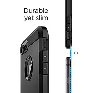 Spigen Tough Armor [2nd Generation] Designed for iPhone 8 Plus Case (2017) / Designed for iPhone 7 Plus Case (2016) - Black