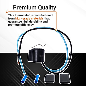 BlueStars Ultra Durable 5303918214 Refrigerator Defrost Thermostat Kit - Exact Fit for Frigidaire Kenmore Electrolux Refrigerators - Replaces 75303918214 892545 AP2150145 PS469522