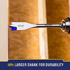 Irwin Industrial Tools 87950 Speebor Blue Groove Spade Bit Set, 3-Piece