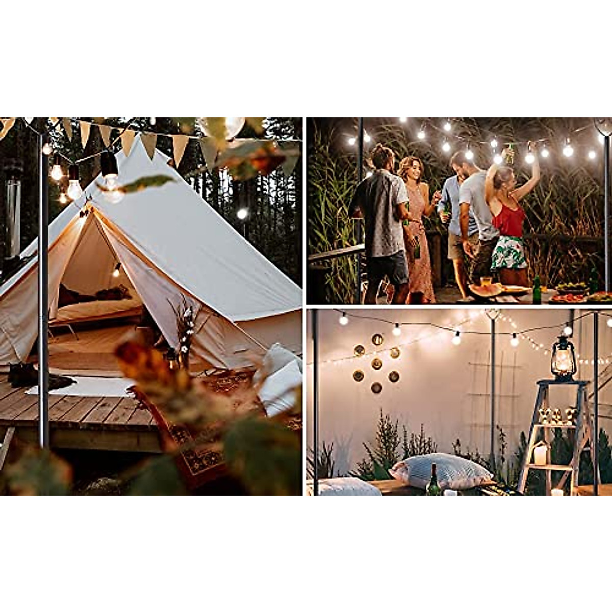 NW String Lights Poles for Outdoors 1pc 2pc Suitable for Gardens terraces Birthday Parties Wedding Parties