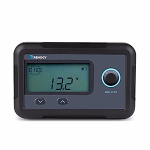 Renogy Monitoring Screen for Smart Lithium Battery Series,Black