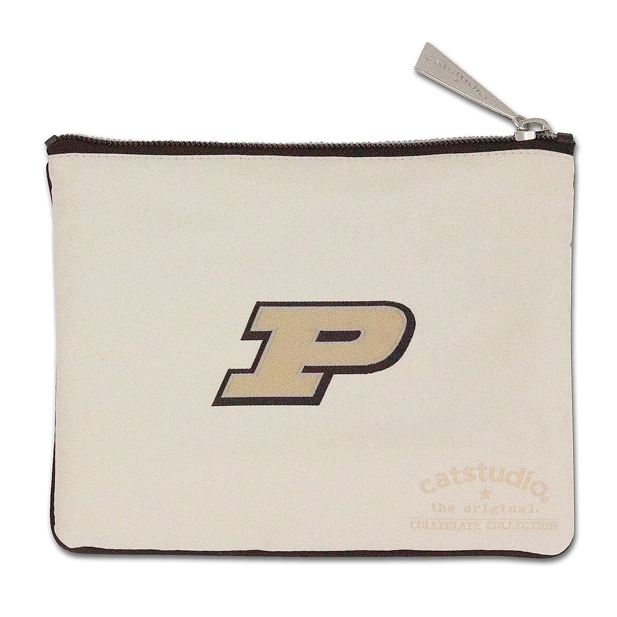 Catstudio Collegiate Zipper Pouch, Purdue University Travel Toiletry Bag, Ideal Gift for College Students or Alumni, Makeup Bag, Dog Treat Pouch, or Travel Purse Pouch
