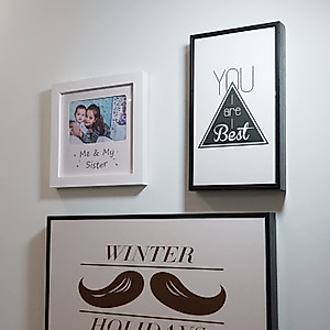 HAMUIERS Me and My Sister Picture Frame, Sibling Gifts, Little or Big Sister Gift, Gender Neutral Baby Keepsake Frame, Nursery Décor, White