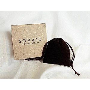 SOVATS Open Circle Ring for Women Set with White Cubic Zirconia 925 Sterling Silver Rhodium Plated - Simple, Stylish &Trendy Nickel Free Ring, Size 7