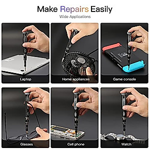 RARTOP Screwdriver Set - Small Screwdriver Set with 30Pcs Precision Screwdriver Bits, Mini Phillips Slotted Hex Star Torx Bits for Watch, Glasses, Cell Phone, Switch, Laptop and Electronics Repair