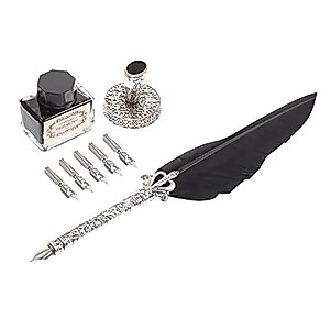 Operitacx 1 Set Dip Pen Business Gifts Vintage Office Decor Plumones Glass Crystal Dip Pen Antique Dip Pen Dip Pens Plume Calligraphy Pen Plume Ink Pen Quill Pen for Gift