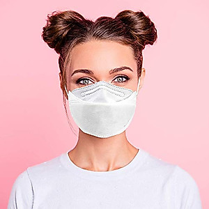 PureMSK - Made in the USA - Disposable Face Mask - Masks for Protection - White Small Size - (10 PACK)