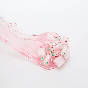 Newest Strawberry Crunchy Slime,Pink Slime Kit with Glimmer for Girls,Birthday Gifts School Party Favors Toy for Girls and Boys.