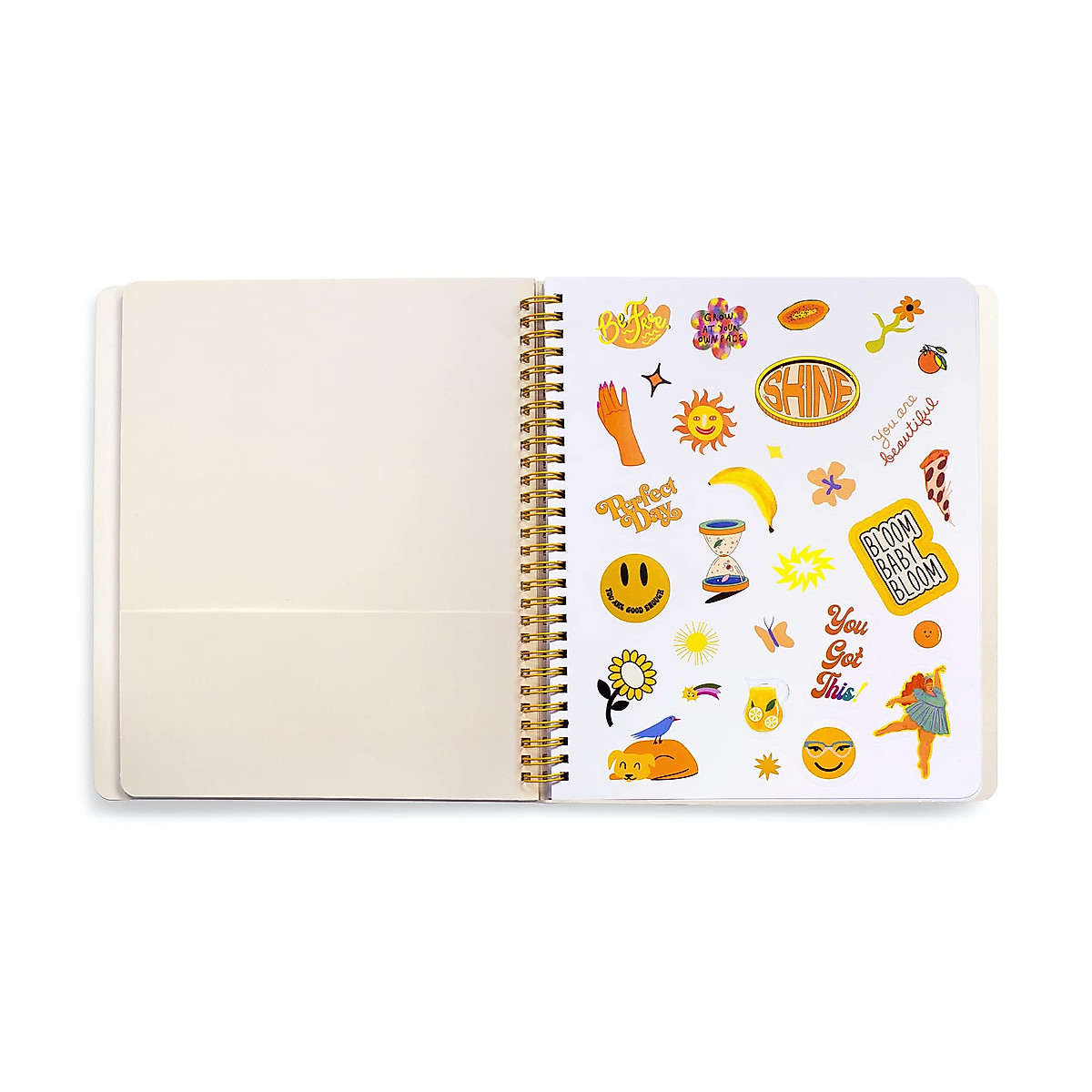 ban.do Undated Weekly Planner, To Do List Notebook with Stickers, Guided Wellness Journal, Daily Organizer for School or Office, Progress Not Perfection