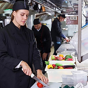 Barydat 2 Pack Food Storage Box Tote, Freezer and Dishwasher Safe Commercial Food Storage Containers Bins with Lids for Fruits Vegetables Grains Home Organization, White(5 Gallon)