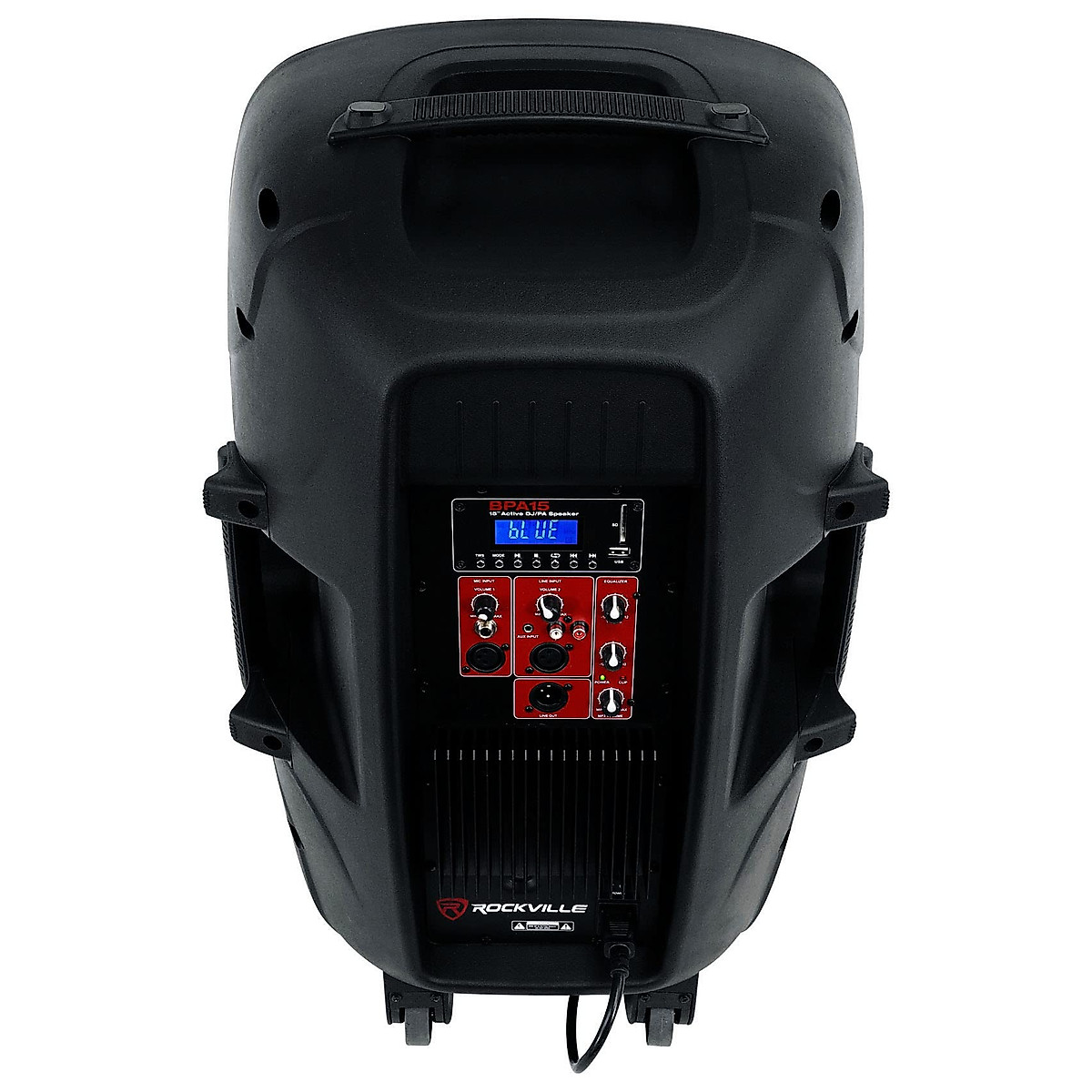 Rockville (2) BPA15 15" Professional Powered 800 Watt DJ PA Speakers w Bluetooth