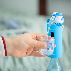 Jinro Soju Dispenser with 2 pcs of Soju Glasses, Automatic Drink Dispenser for Soju Only, Classic Soju Brand Merch, Korean Soju, Funny Gifts, Silicone Tube 2 Sizes, C-TYPE Charging [OFFICIAL LICENSE]