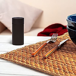 VIKROM Portable Airtight Aluminum Herb Storage Container Durable Waterproof Containers with Screw-Top Lid Lock Herb Spices Metal Accessories for Preserves & Secures Herbs