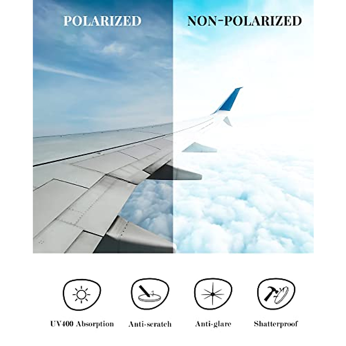 Cyxus Aviator Sunglasses for Men Sunglasses Polarized UV Protection Trendy Metal Pilot Glasses for Driving Hiking Travel