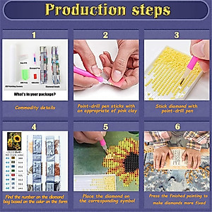 5D Diamond Painting Kits for Adults Beginners,Cross Flower Diamond Art Kit,DIY Full Round Drill Diamond Dot Gem Art Kits for Adults,Home Wall Decor 11.8x11.8 Inch