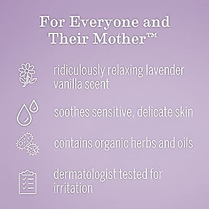 Earth Mama Calming Lavender Baby Lotion | Nourishing Organic Calendula + Rooibos for Sensitive Skin, 8 Fl Oz