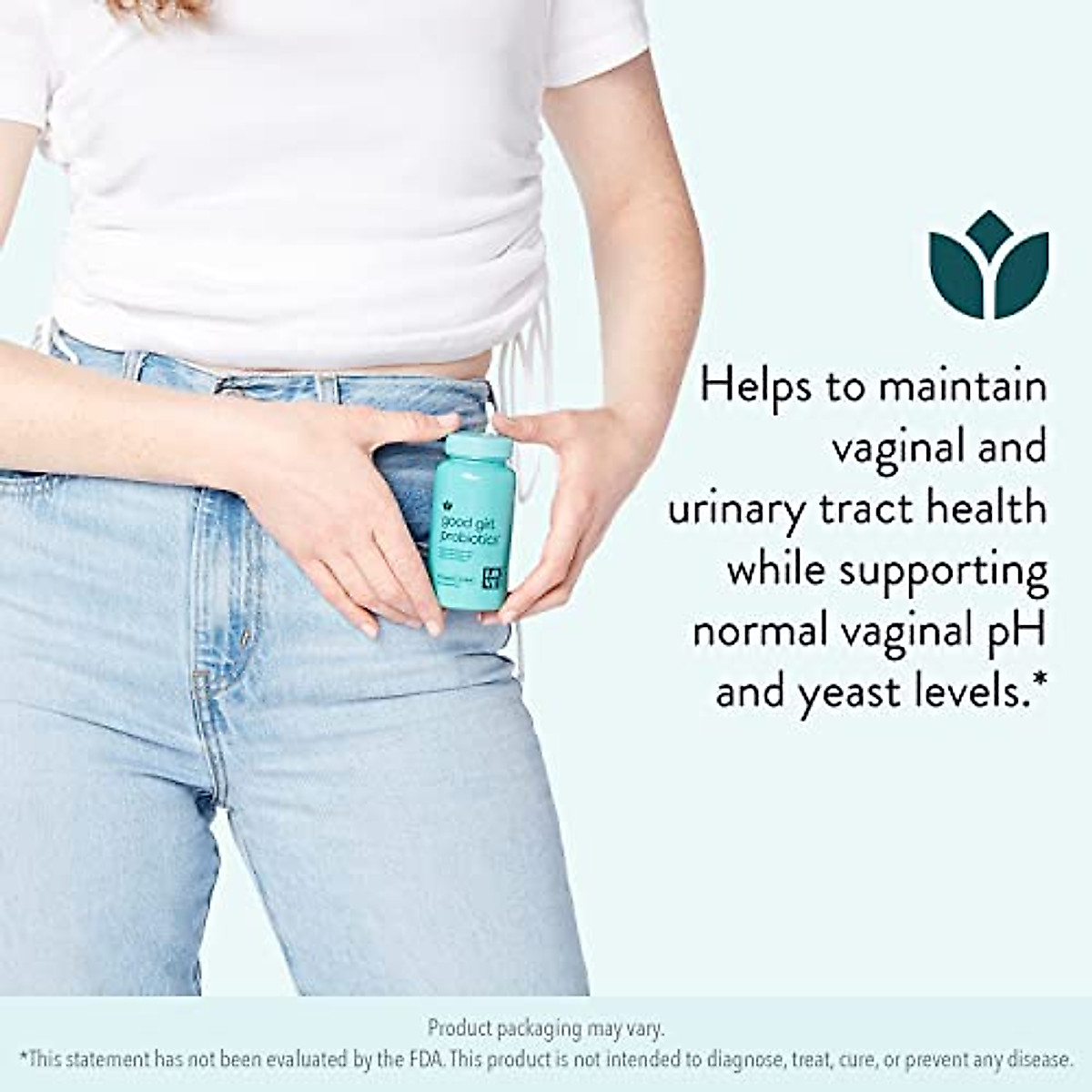 Love Wellness Good Girl Vaginal Probiotics, 60 Capsules - Supports Vaginal Health & Maintains Vaginal Flora & Urinary Tract Health - Feminine Health Balance pH Levels - Dairy & Gluten-Free