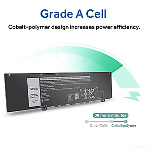 F62G0 Battery for Dell INSPIR0N 7370 7373 5370 7380 7386 P91G Vostro 13 5370 13-5370-D1505G Laptop P83G P83G001 P83G002 RPJC3 0RPJC3 39DY5 F62GO