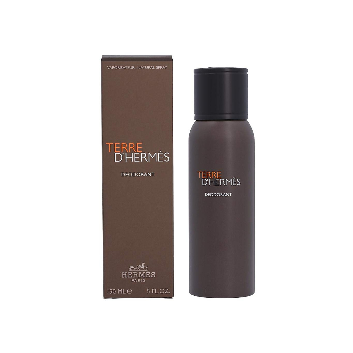 Terre D' Hermes By Hermes For Men. Deodorant Natural Spray 5.0 Oz / 150 Ml