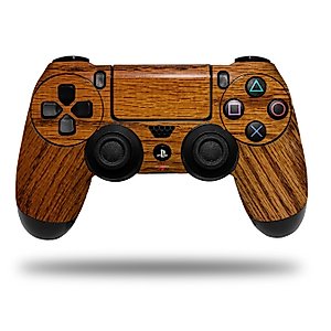 WraptorSkinz Skin compatible with Sony PS4 Dualshock Controller PlayStation 4 Original Slim and Pro Wood Grain - Oak 01 (CONTROLLER NOT INCLUDED)