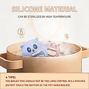 Teething Toys for Babies 0-6 Months Silicone Hands Teethers Mitten Never Drop for Infant Chew Toys Relief Soothe Gums for Sucking Needs 6-12 Months